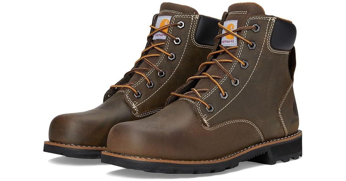 Carhartt Frontier 6 Water Resistant Steel Toe Boot (Mossy) Cowboy Boots ...