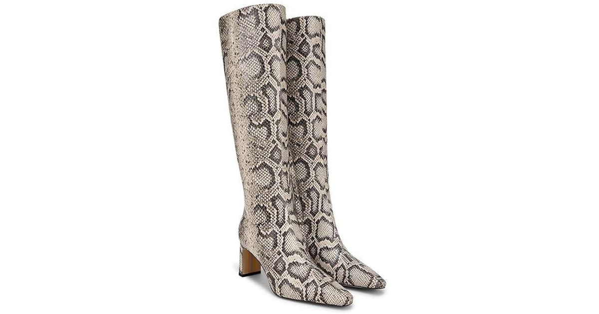 Sam Edelman Sylvia 2 (Roccia Python) Boots in Black | Lyst