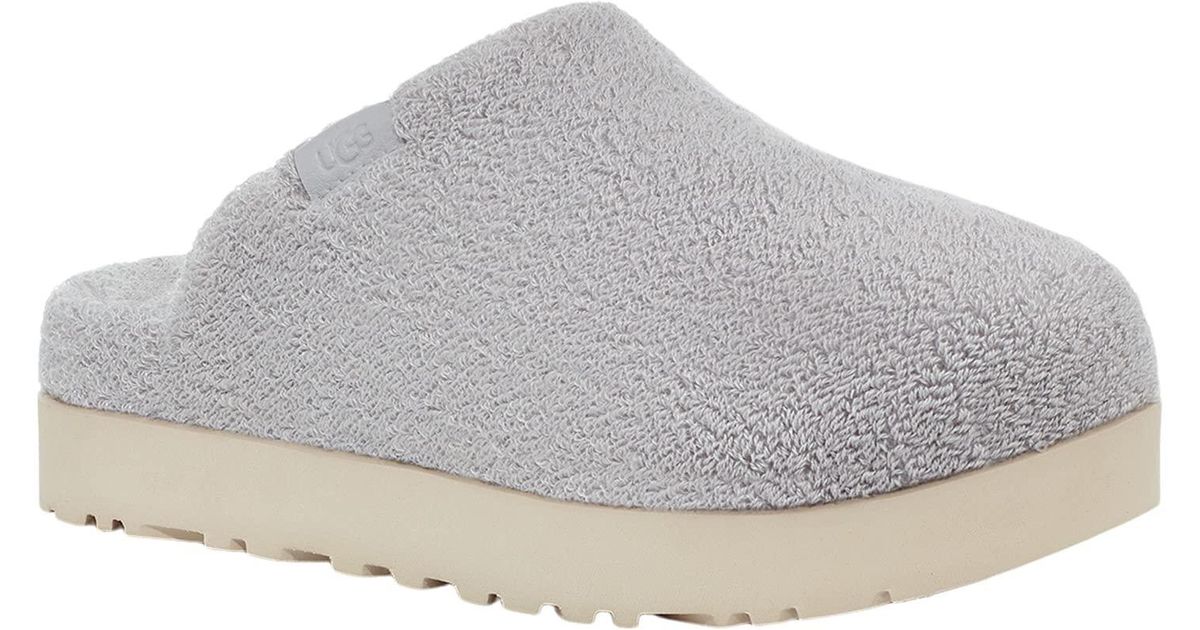 Ugg Synthetic Fuzz Sugar Terry Slide In Brown Lyst