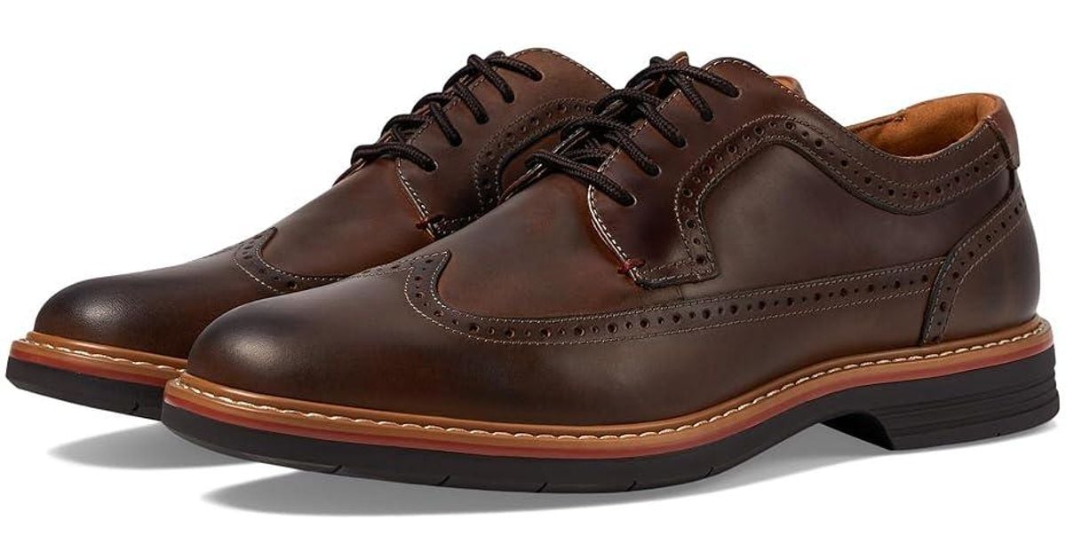 Florsheim Norwalk Wingtip Oxford ( Crazy Horse) Lace Up Wing Tip Shoes ...