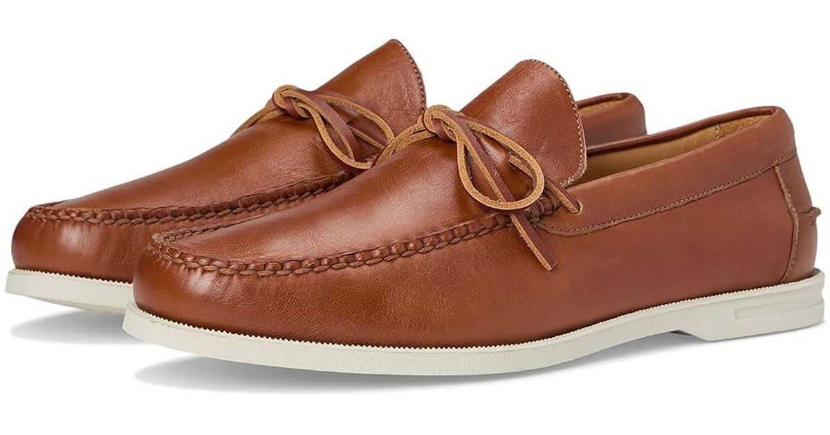 Peter Millar Excursionist Leather Boat Shoes Lace-Up Boots in Brown for ...