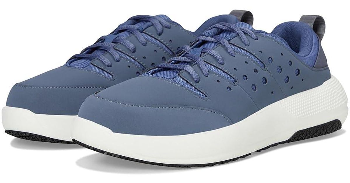 Crocs™ On The Clock Work Sneaker Shoes Storm/Bijou, Manmade in Blue for ...