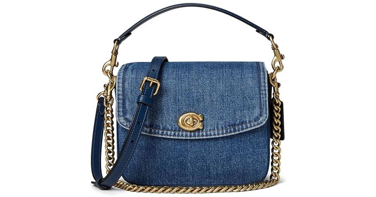 COACH Cassie Crossbody Bag 19 Shoulder Handbags, Cotton/Denim/Leather ...