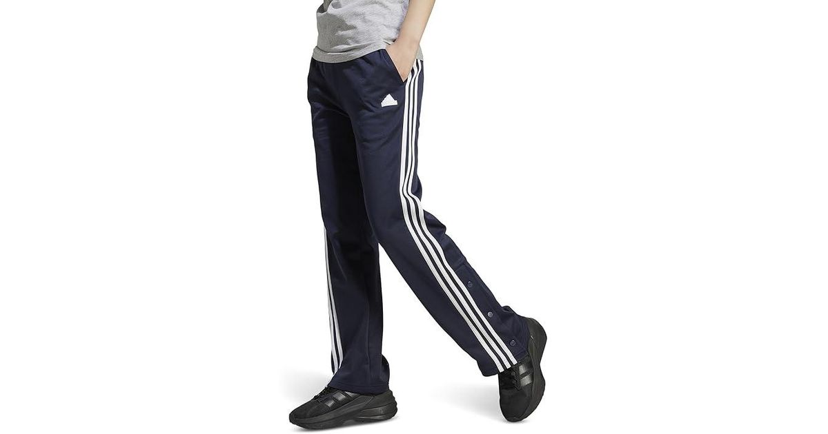 adidas Iconic Wrapping 3-Stripes Snap Track Pants (Ink/) Clothing in ...