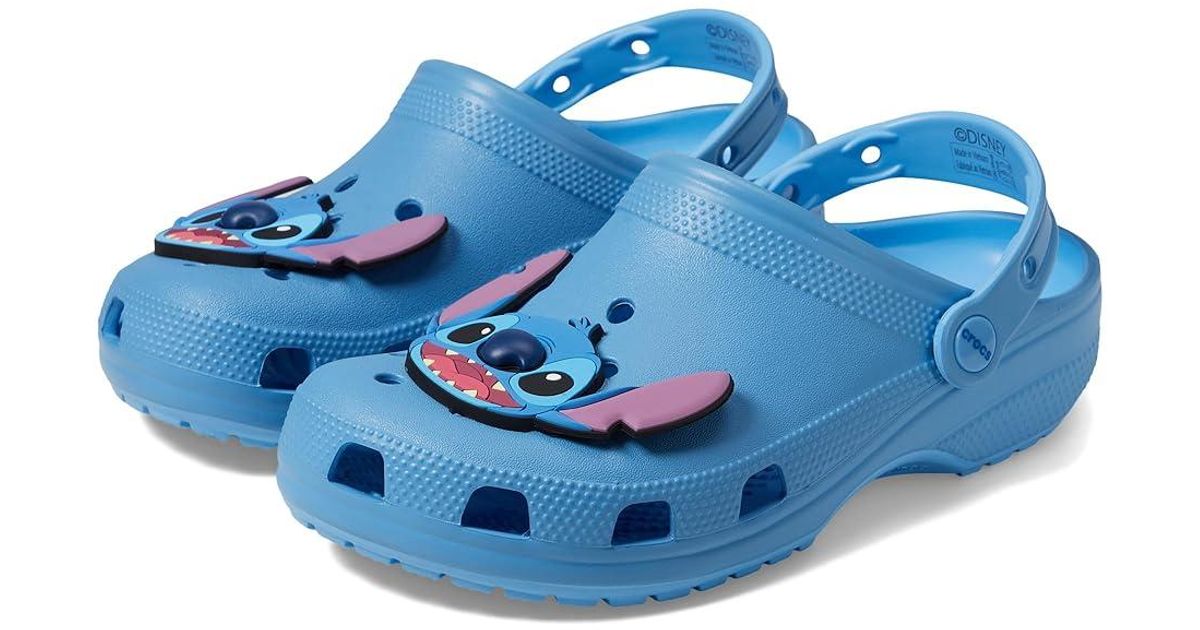 Crocs™ Disney Stitch Classic Clogs (Oxygen) Slippers in Blue | Lyst