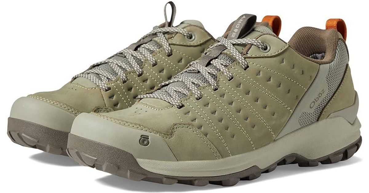Obōz Sypes Low Leather B-Dry (Sandbox) Shoes in Gray for Men | Lyst