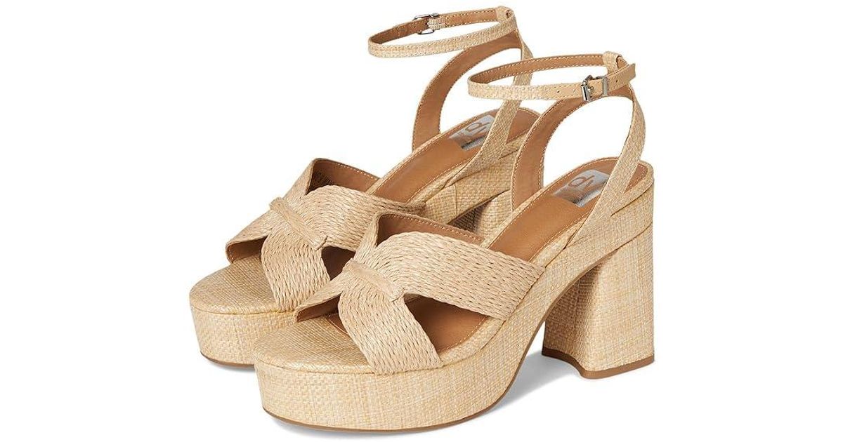 Dolce Vita Waylan Sandals, Synthetic in Natural | Lyst