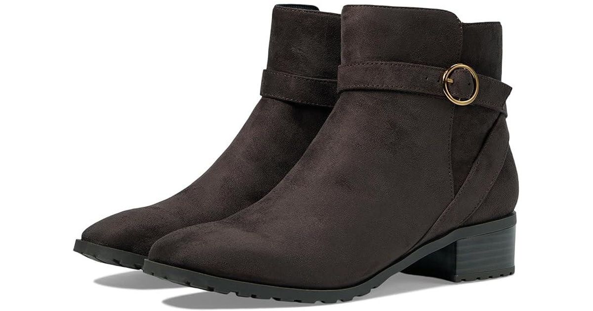 Anne Klein Caroline Boots, Leather in Black | Lyst