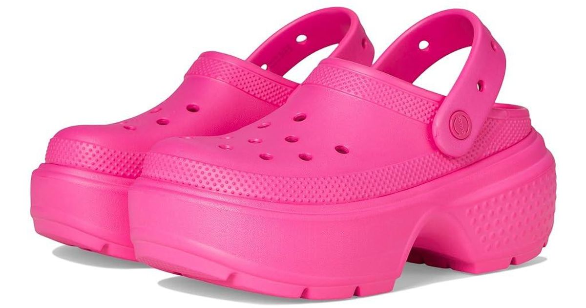 Crocs™ Stomp Clog Shoes 2 in Pink | Lyst