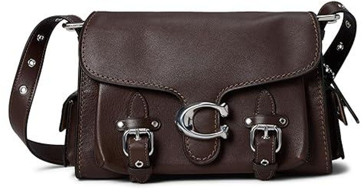 COACH Western Tabby Shoulder Handbags, Leather/Suede in Black | Lyst