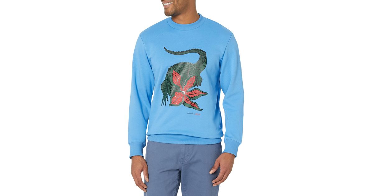 Lacoste Long Sleeve Classic Fit Sex Education Netflix Crew Neck