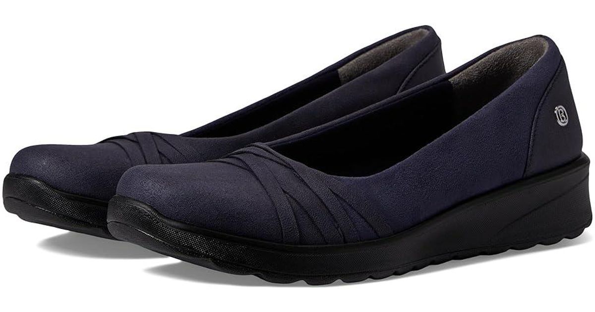 Bzees Goody Shoes, Fabric/Leather in Blue | Lyst