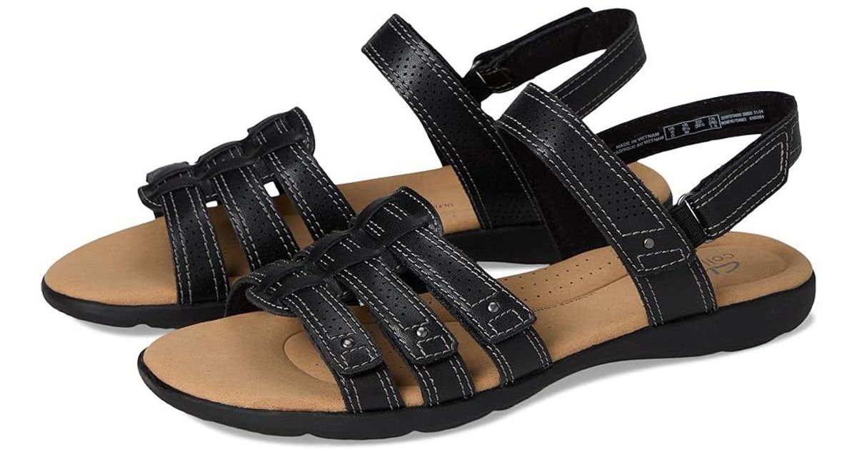 Clarks Elizabelle Kay Flat Shoes 10 D in Black | Lyst