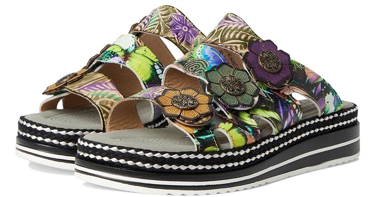 Spring Step Naomi-Monarch Wedge Shoes, Leather in Black | Lyst