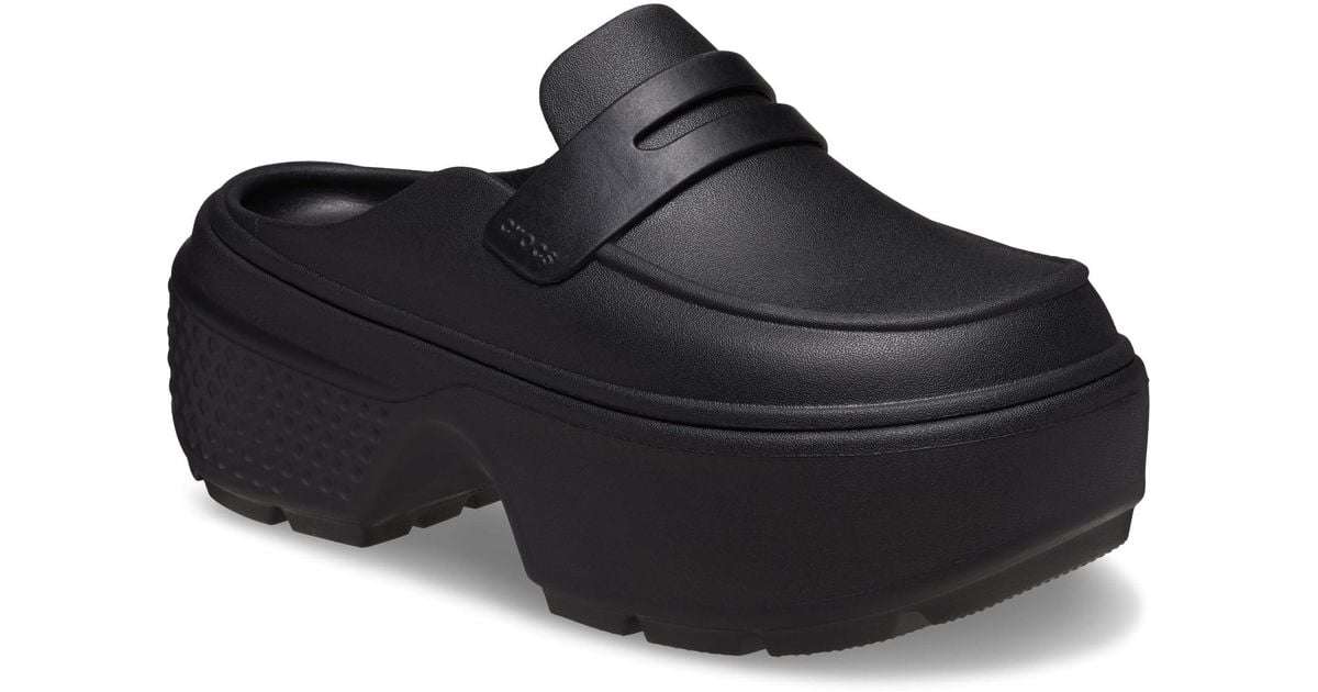 Crocs™ Stomp Loafers in Black | Lyst