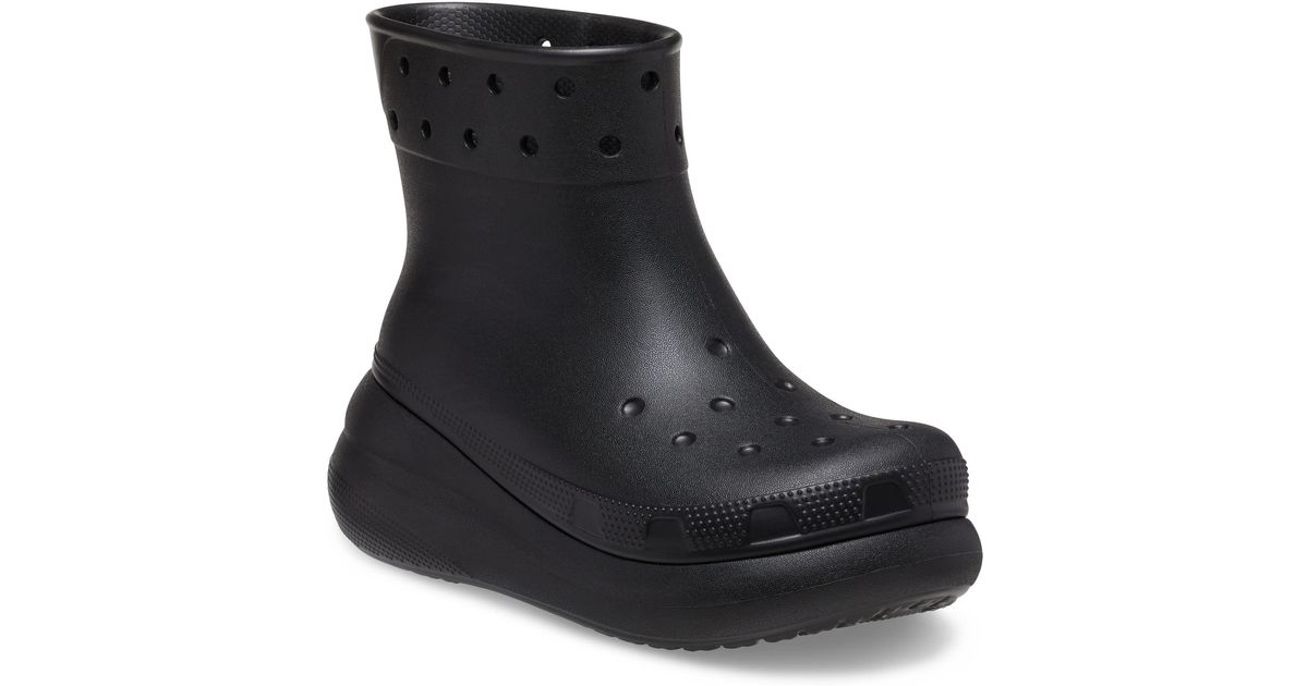 Crocs™ Crush Rain Boot in Black | Lyst