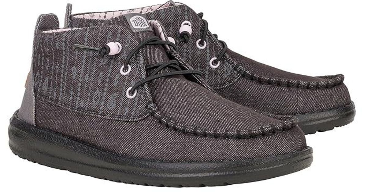 Hey Dude Wendy Mid Festival (/) Flat Shoes in Gray | Lyst