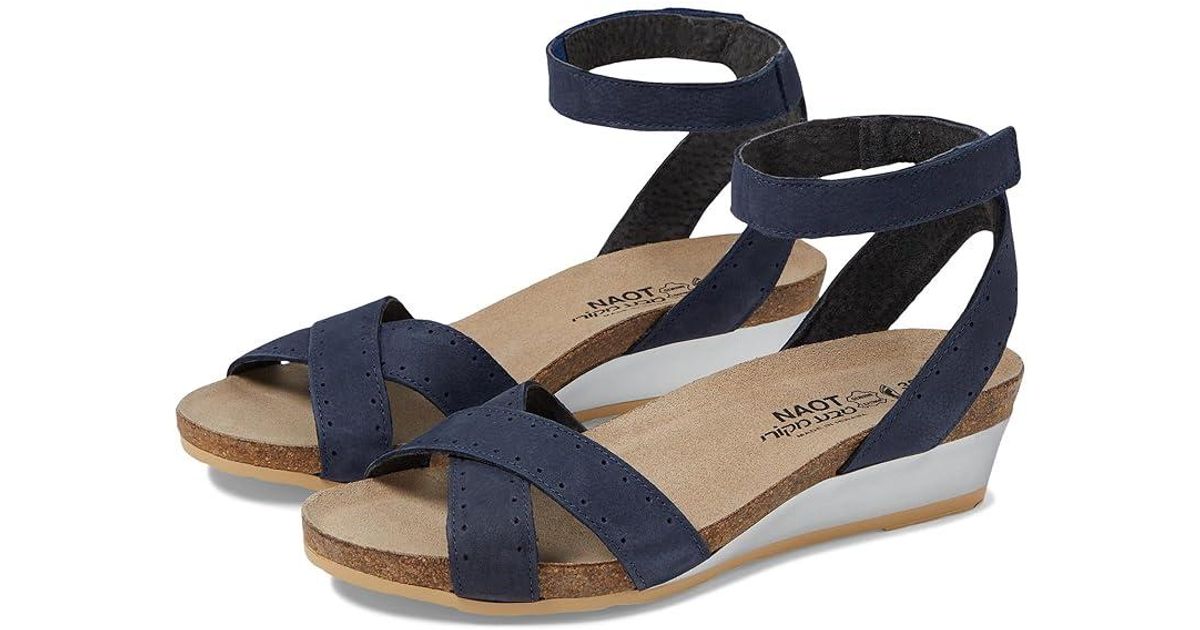 Naot Wand Shoes Velvet Nubuck/Glass, Leather in Blue | Lyst