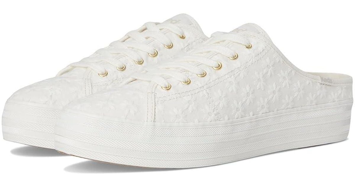 Keds Triple Kick Mule Shoes 6 B in White | Lyst