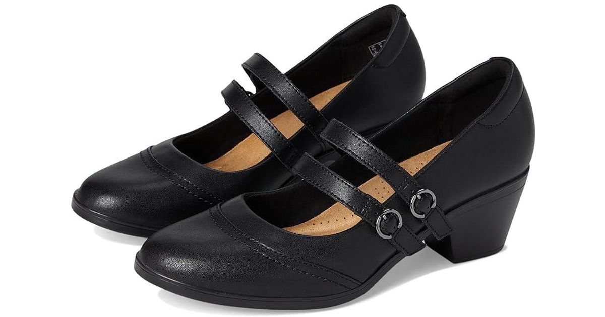 Clarks Emily 2 Jane ( Leather) High Heels in Black | Lyst