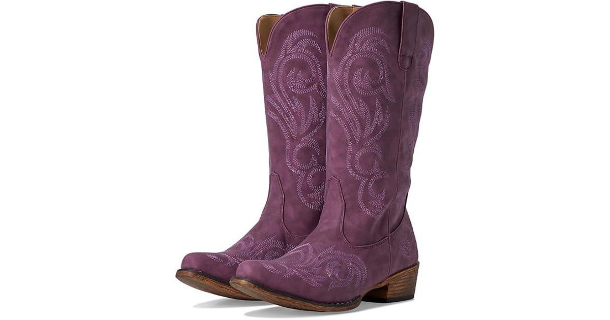 Roper Riley Boots Dress Sandals 7.5 B in Purple | Lyst