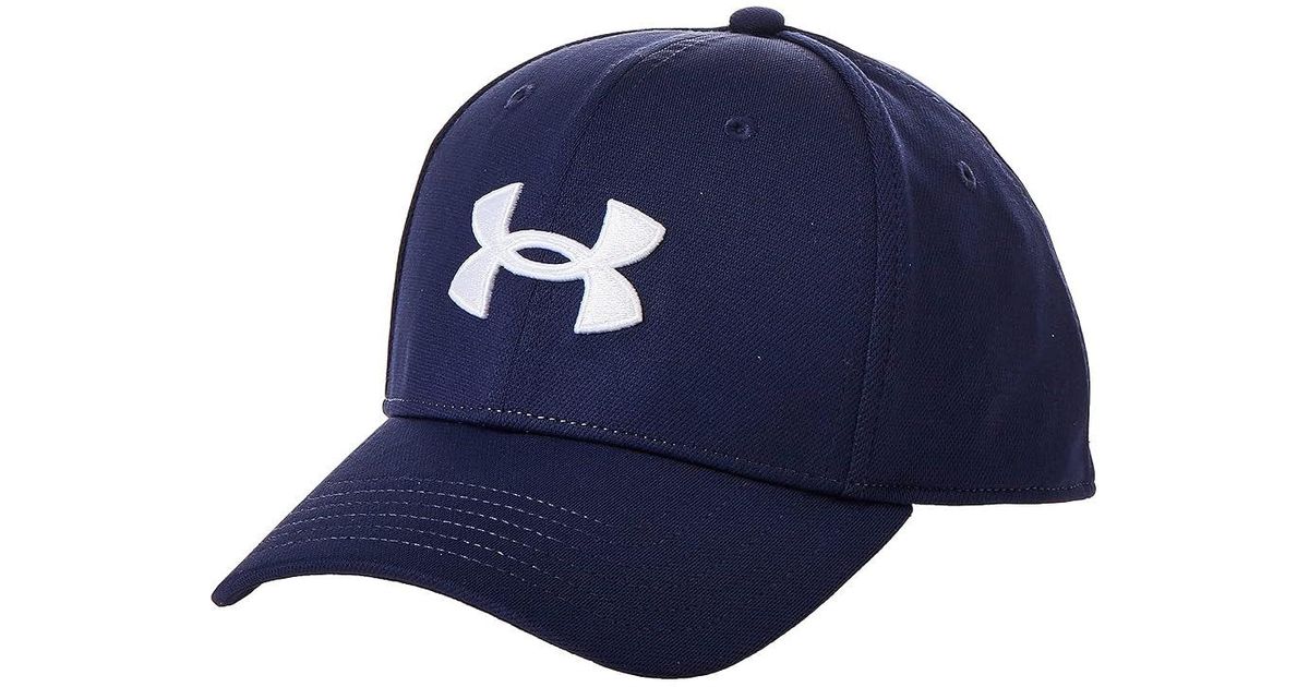 Under Armour Blitzing Hat Caps Midnight/ Polyester in Blue for Men | Lyst