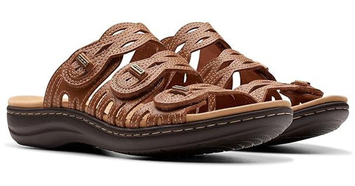 Clarks Laurieann Ruby ( Leather) Sandals in Brown | Lyst