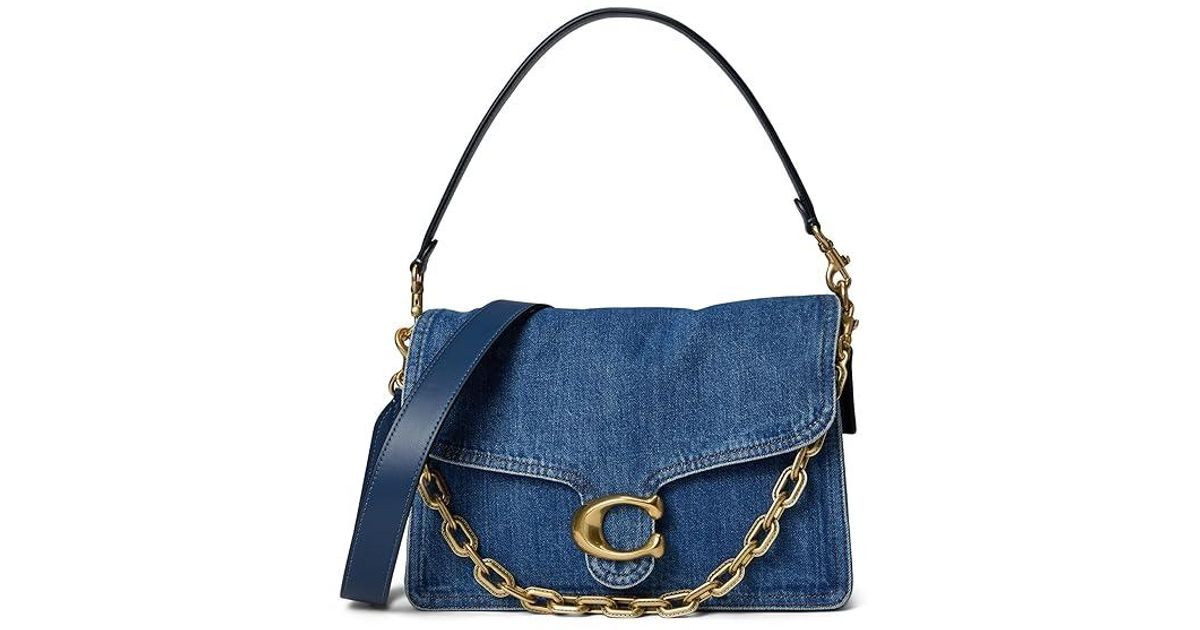 COACH Chain Tabby Shoulder Bag 30 Shoulder Handbags, Cotton/Denim ...