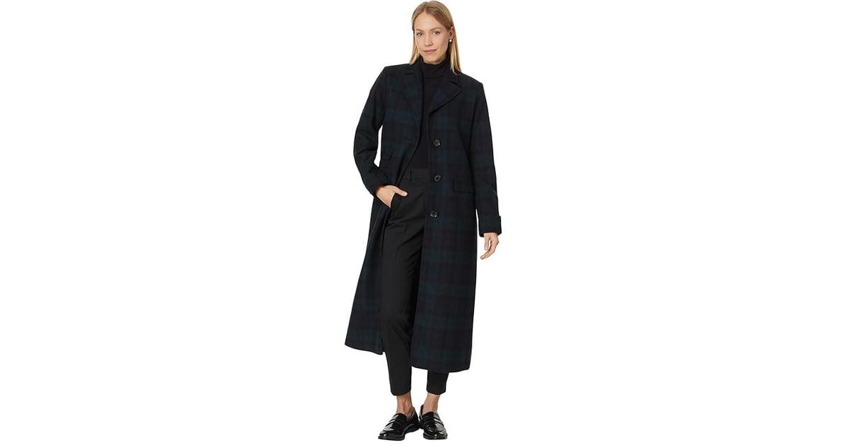 Ralph Lauren Wool Sb Maxi Reefer 48 ( Watch) Coat in Black | Lyst