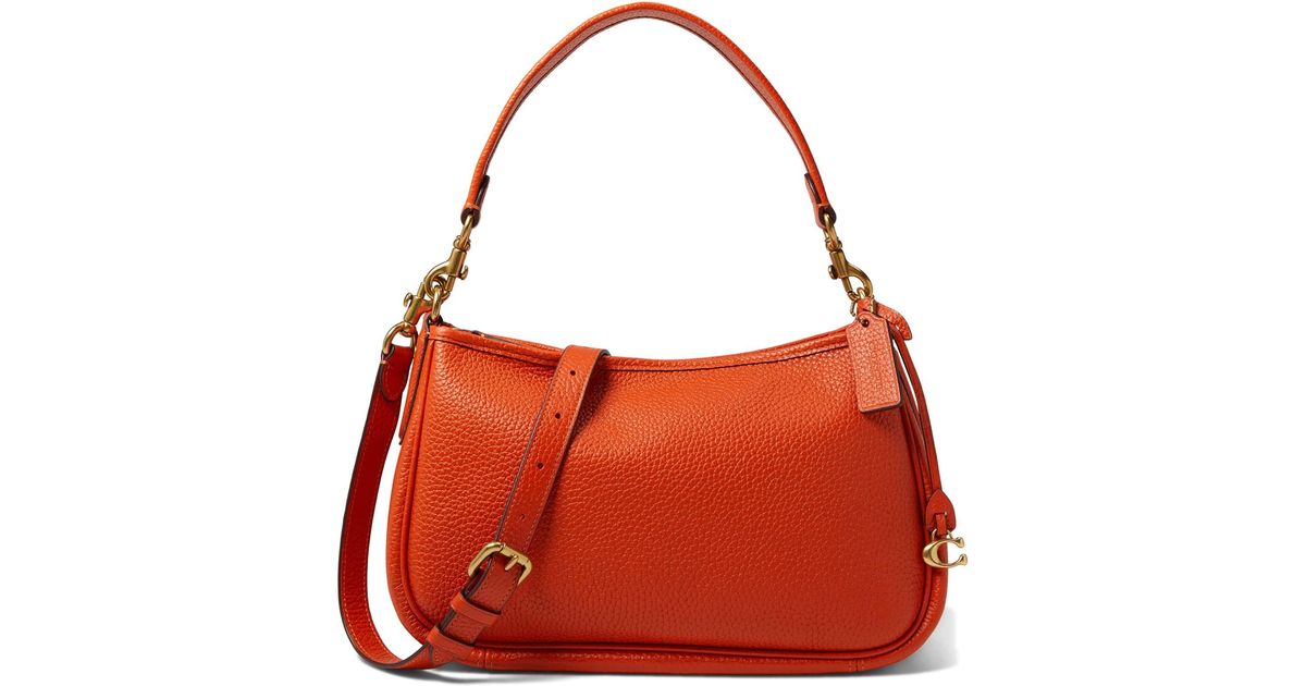 COACH Soft Pebble Leather Cary Crossbody in Red | Lyst COACH Soft Pebble Leather Cary Crossbody in Red | Lyst