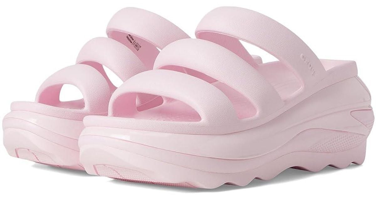Crocs™ Mega Crush Triple Strap Sandal Sandals 6 in Pink | Lyst