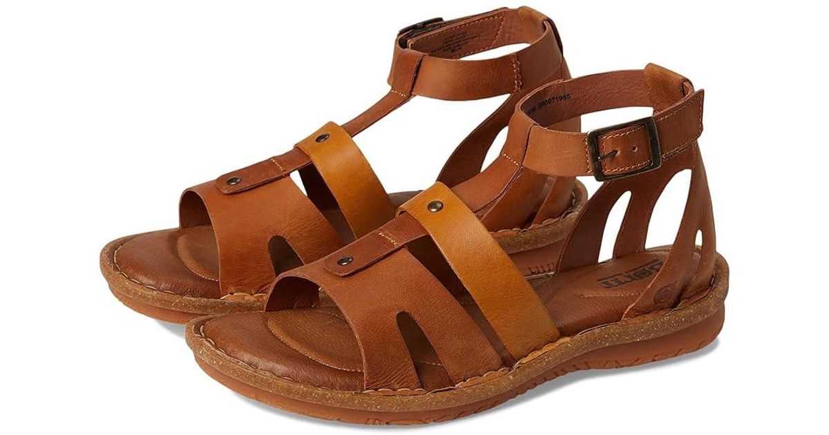 Born Tropi Flat Shoes/Terracota/Legna 11 M (B) Leather in Brown | Lyst