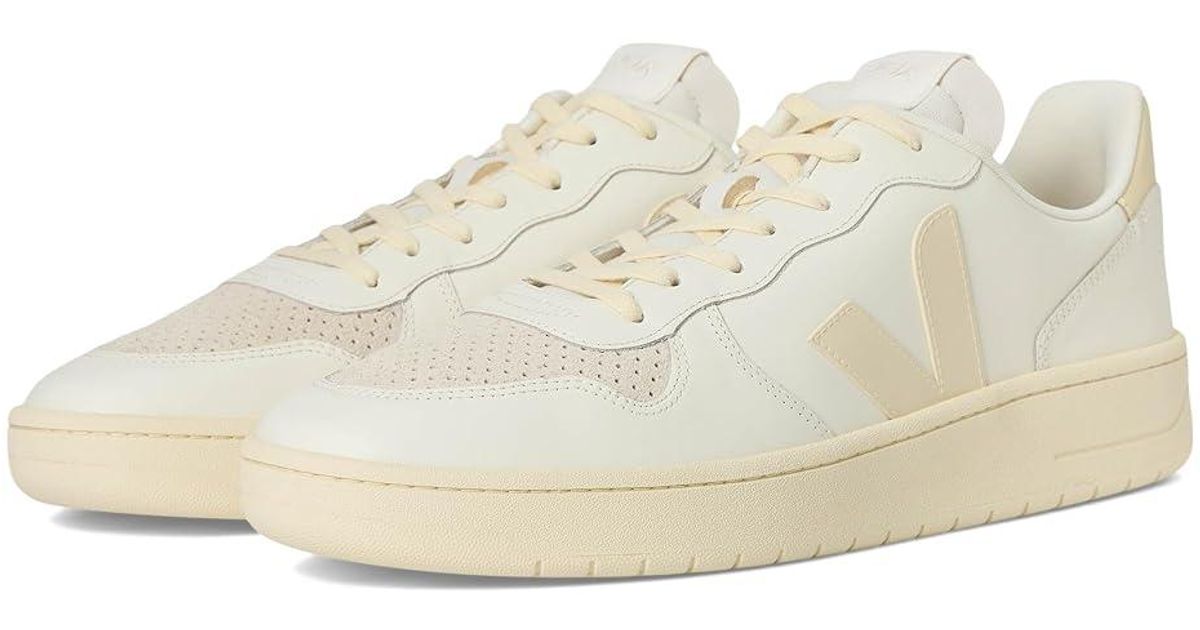 Veja V-10 Prime Lace-Up Boots, Leather in White for Men | Lyst