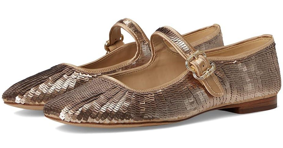 Sam Edelman Michaela Glamour Flat Shoes, Leather/Rubber in Brown | Lyst