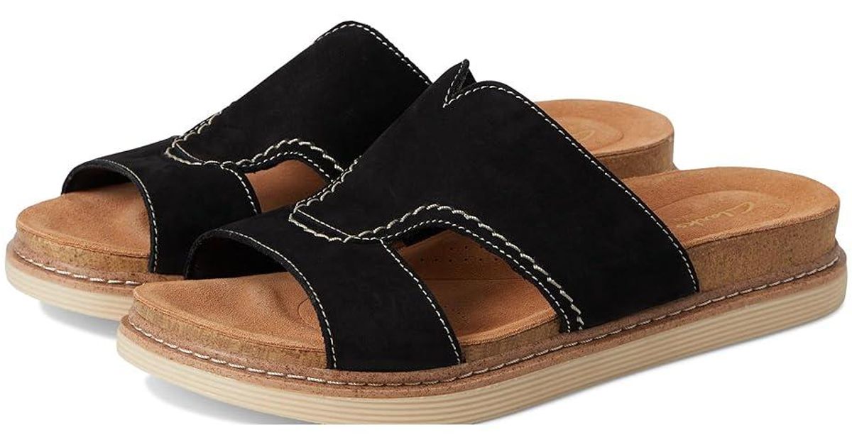 Clarks Arwell Walk Sandals 7.5 C in Black | Lyst