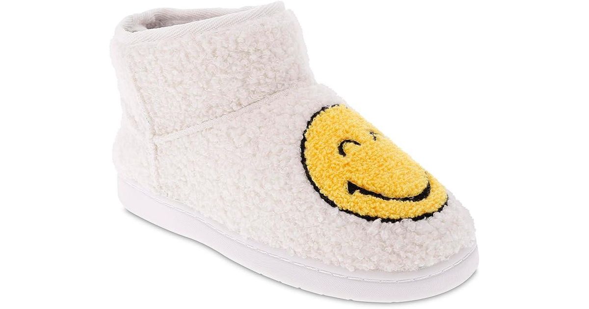 MIA Chill (Smile) Slippers in Black | Lyst