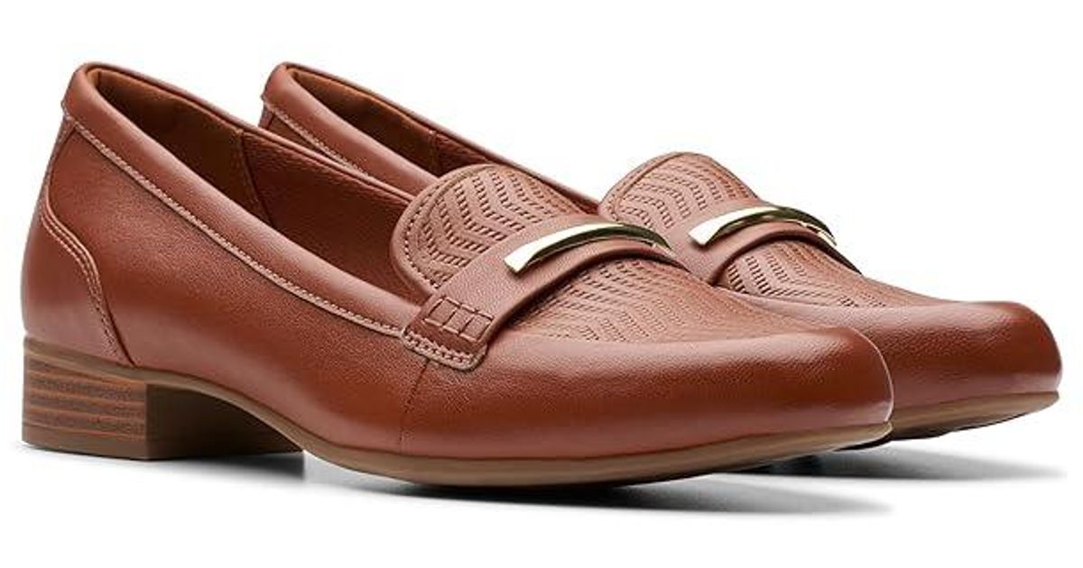 Clarks Juliet Aster (Cinnamon Leather) High Heels in Brown | Lyst