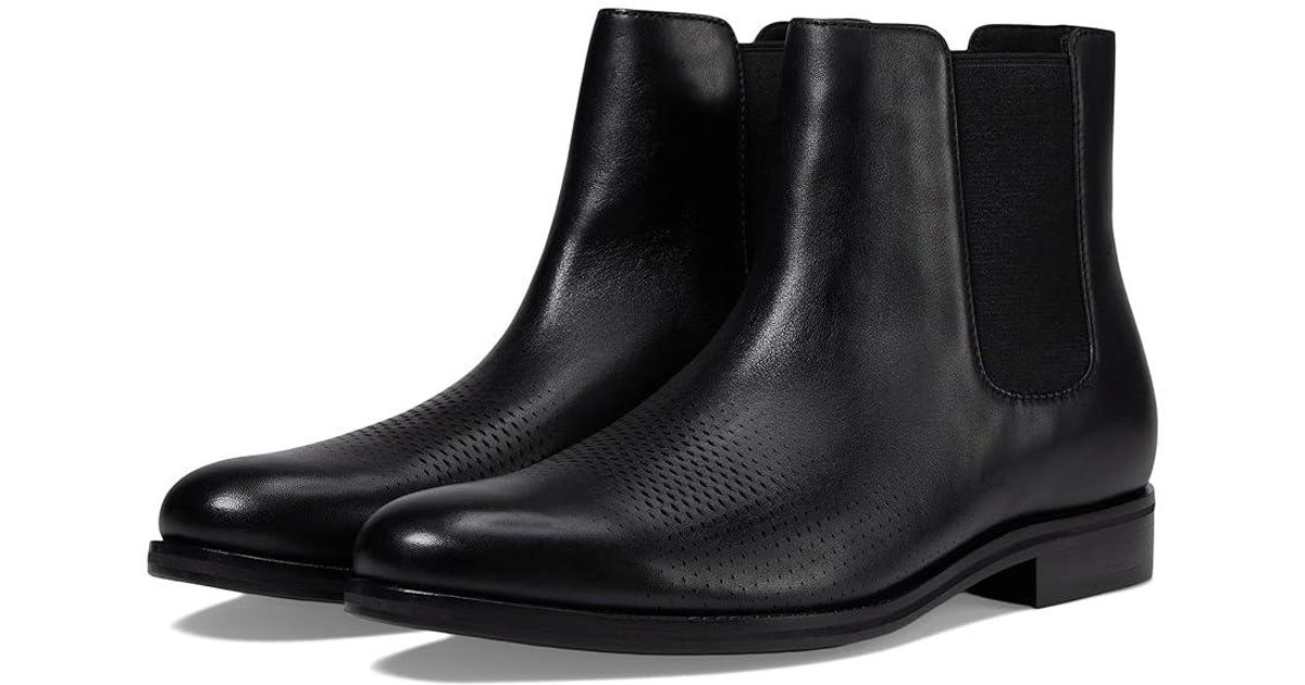 Cole Haan Washington Grand Laser Chelsea Boot (/) Boots in Black for ...