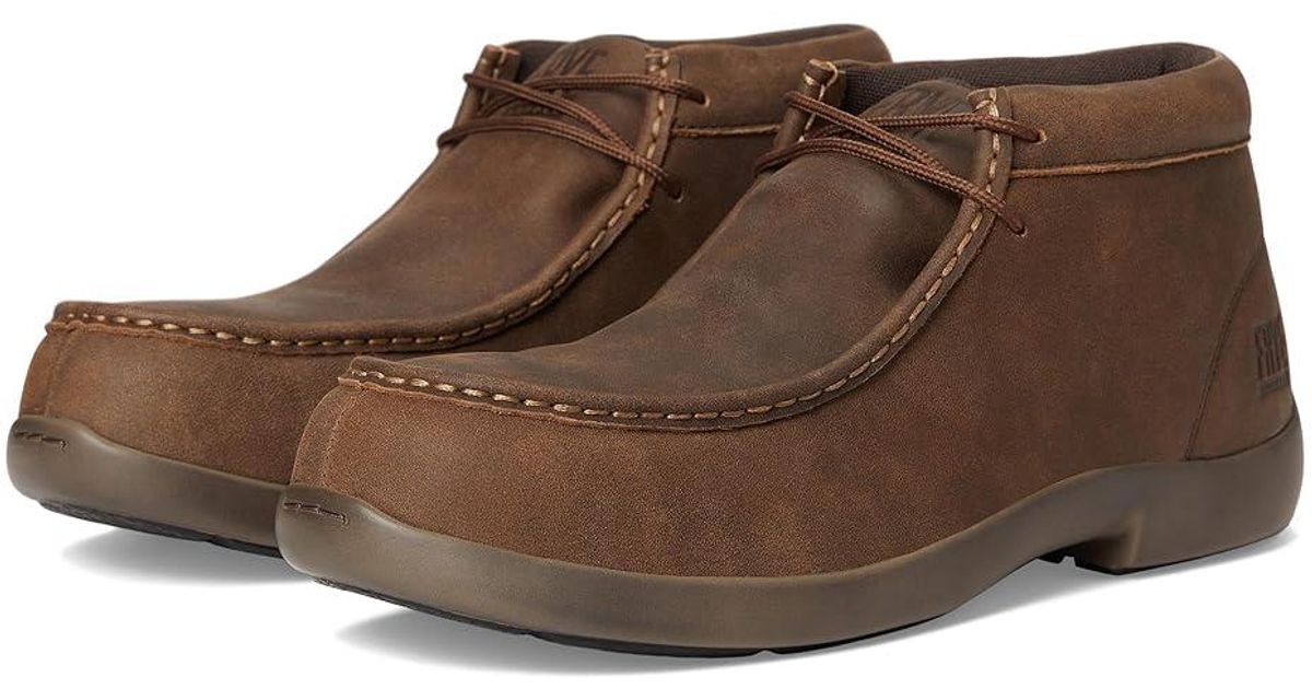 Frye The Safety-Crafted Utility Moc Work Boots, Leather in Brown for ...