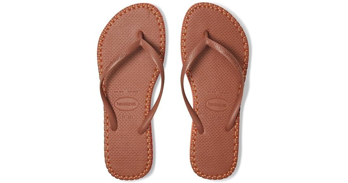 Havaianas Slim Flatform Loop Sandals Sandals, Rubber in Black | Lyst