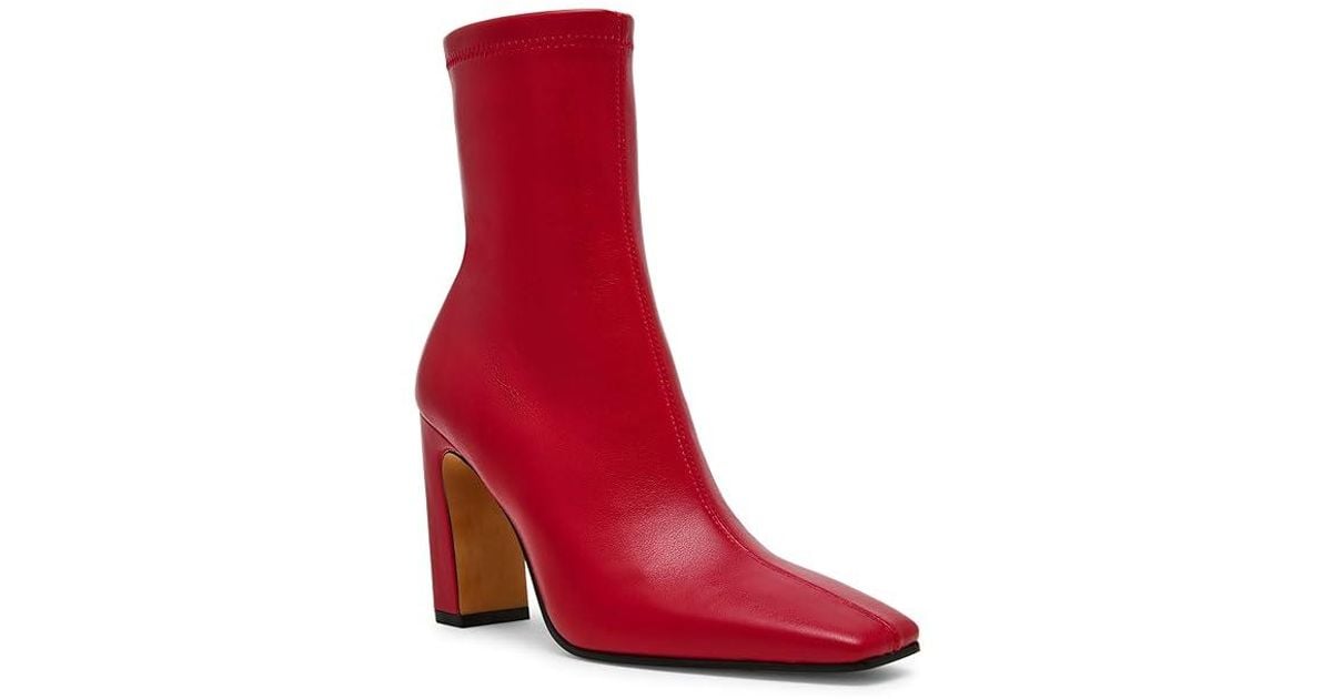 Steve Madden Vinka (Dark) Boots in Red | Lyst