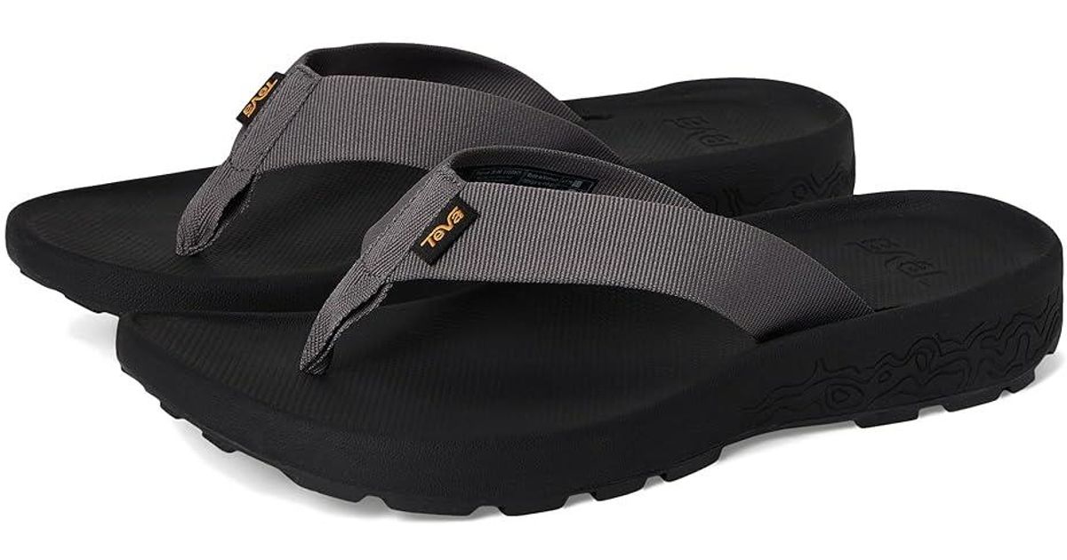 Teva Hydratrek Flip Sandals 12 D in Black for Men | Lyst