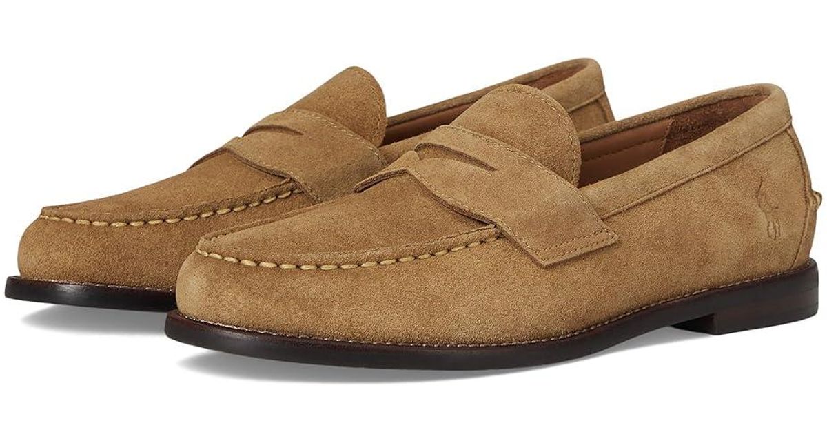 Polo Ralph Lauren Alston Suede Penny Loafer Slip On Shoes 11 D in Brown ...