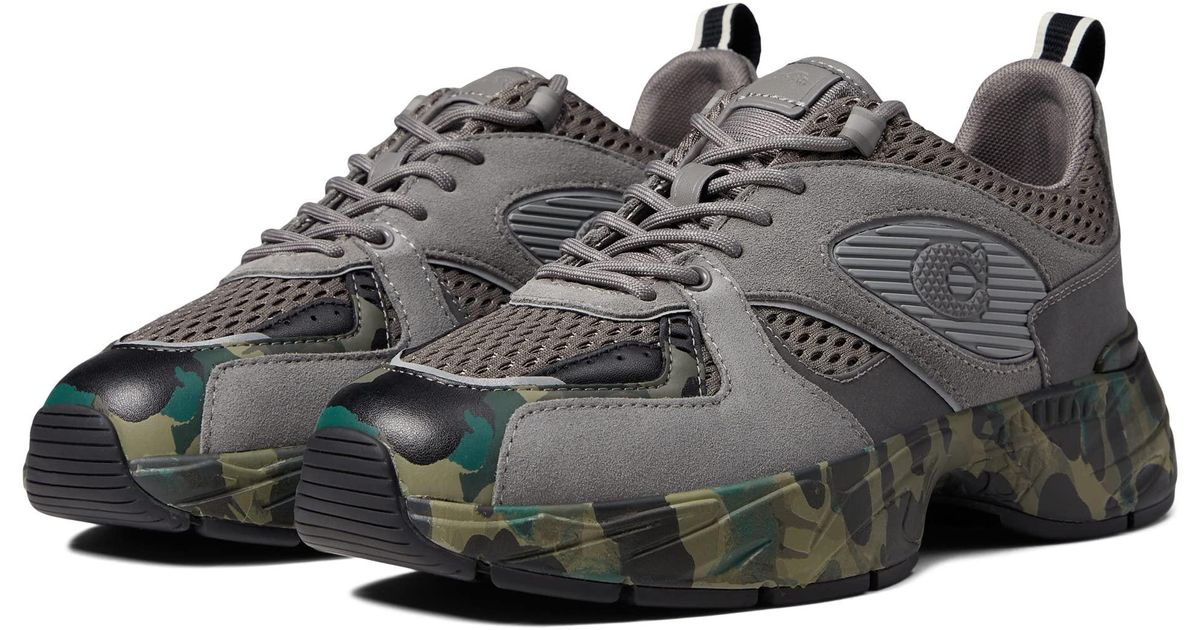 COACH Reflective Camo Tech Runner in White for Men | Lyst