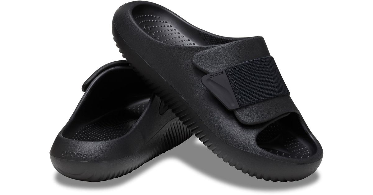 Crocs™ Mellow Luxe Recovery Slide in Black | Lyst