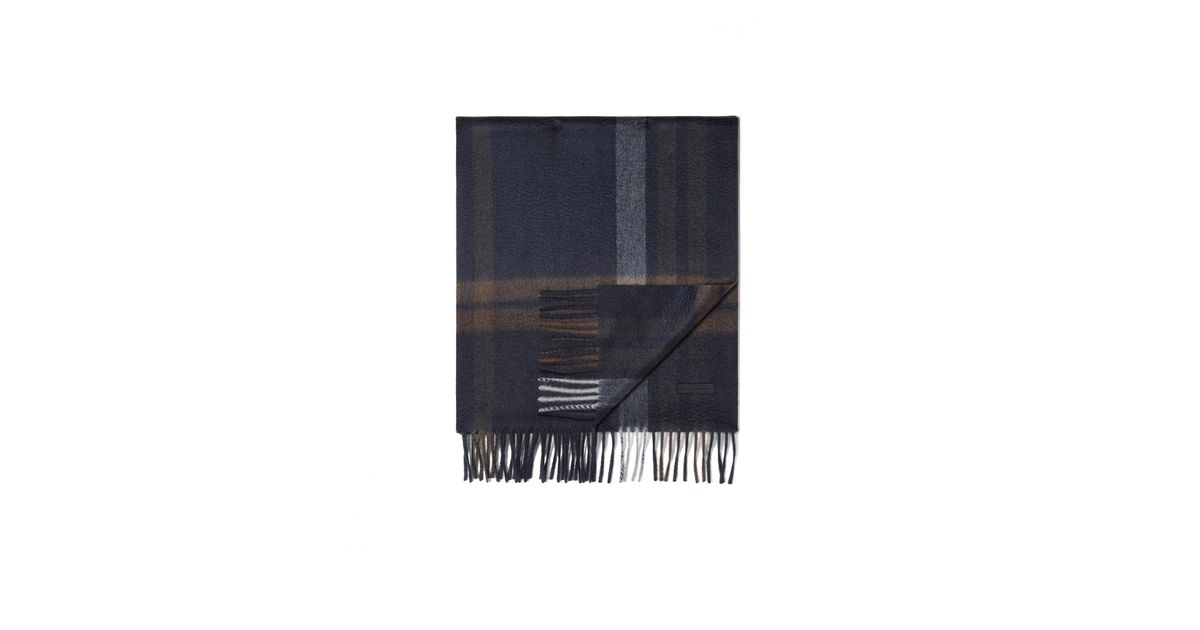 ZEGNA Oasi Cashmere Scarf in Blue for Men | Lyst UK