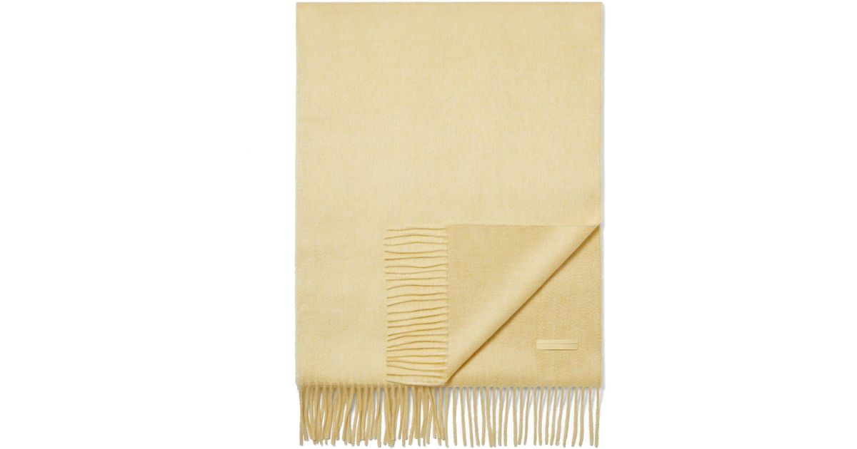 ZEGNA Pastel Oasi Cashmere Scarf in White for Men | Lyst UK