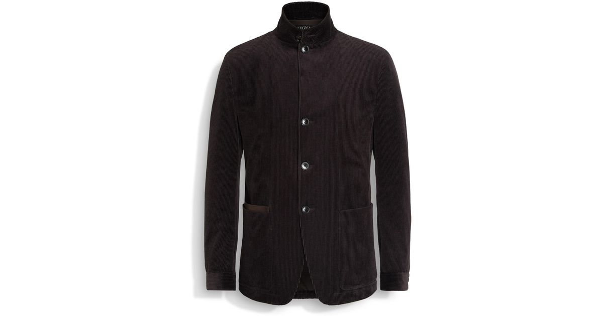 ZEGNA Cashco Il Conte Jacket in Black for Men | Lyst UK