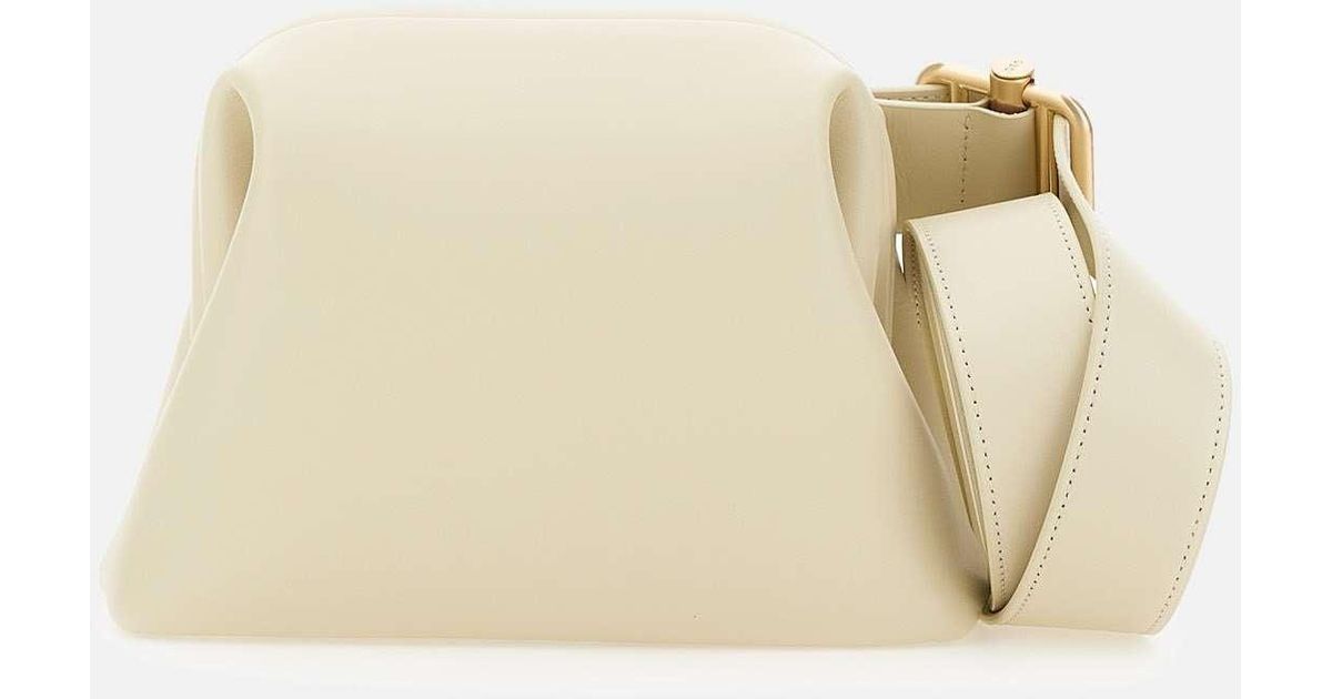 OSOI Mini Brot Smooth Leather Shoulder Bag in Natural | Lyst