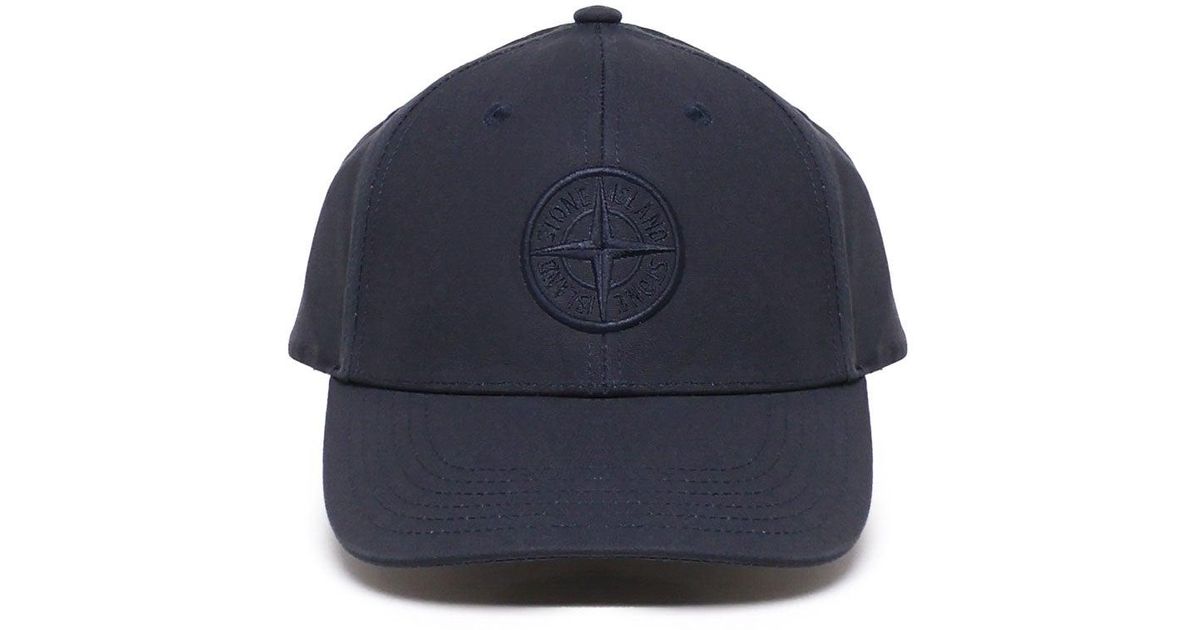 Stone Island Adjustable Baseball Cap in Blue for Men | Lyst UK